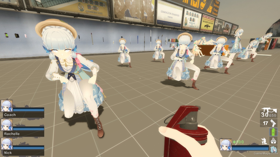 Only Kamisato Ayaka SM Zoey (request) (Mod) for Left 4 Dead 2 ...