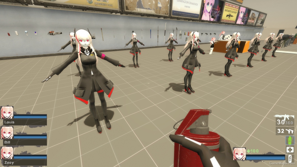 Only M4 SOPMOD II Zoey (request) (Mod) for Left 4 Dead 2 - GameMaps.com