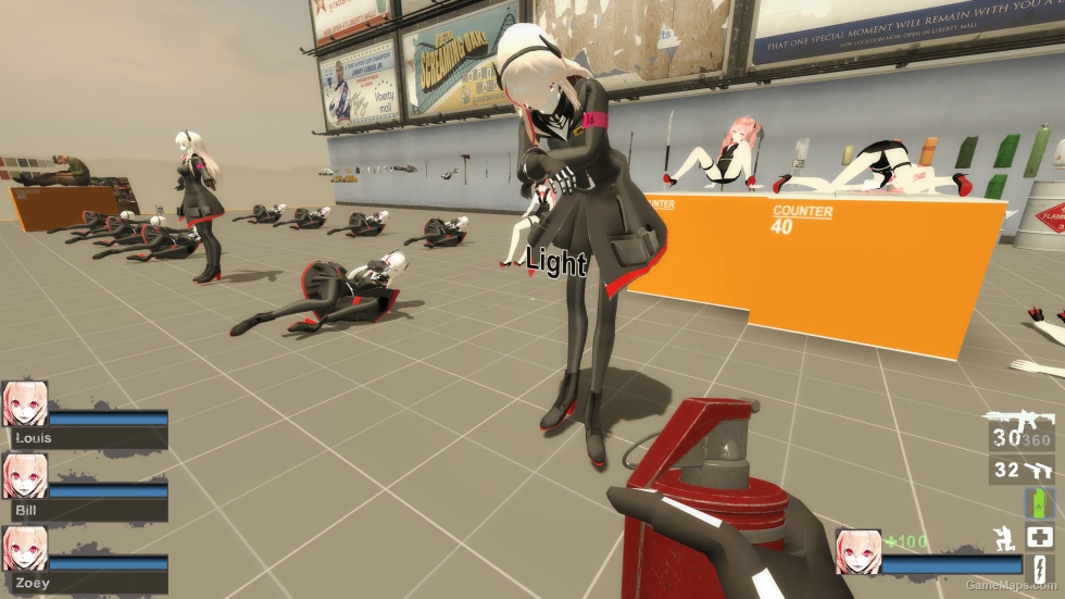 Only M4 SOPMOD II Zoey (request) (Mod) for Left 4 Dead 2 - GameMaps.com