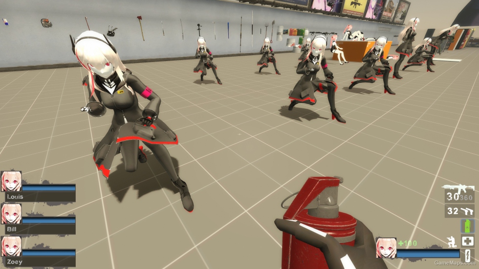 Only M4 SOPMOD II Zoey (request) (Mod) for Left 4 Dead 2 - GameMaps.com