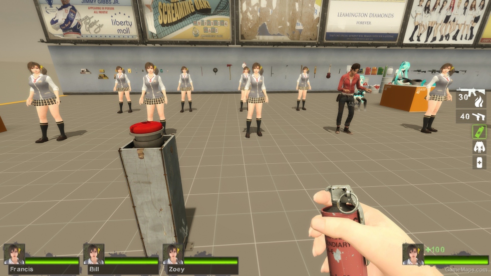 Only Misaki School Fixed Zoey (Mod) for Left 4 Dead 2 - GameMaps.com