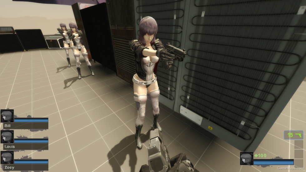 Only Motoko Kusanagi Up Zoey (request) (Mod) for Left 4 Dead 2 - GameMaps.com