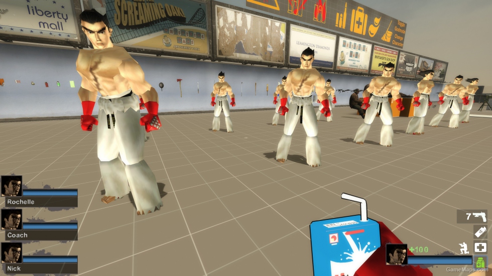 Only PS1 Kazuya Tekken (request) (Mod) for Left 4 Dead 2 - GameMaps.com