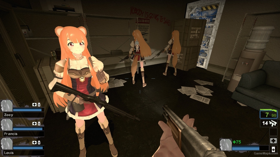 Only Raphtalia Zoey (Mod) for Left 4 Dead 2 - GameMaps.com