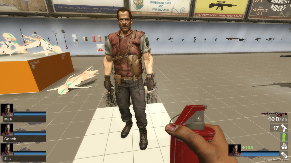 Only RE Barry Burton (request) (Mod) for Left 4 Dead 2 - GameMaps.com