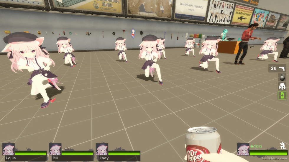 Only Retrofit Kisaragi azur lane Zoey (request) (Mod) for Left 4 Dead 2 ...