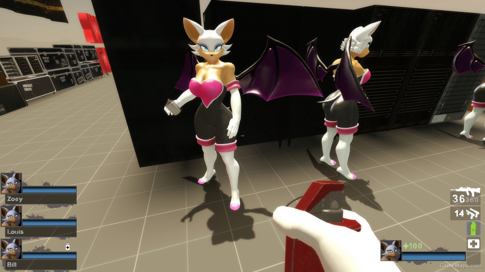 Only Rouge The Bat Catsuit Zoey (request) (Mod) for Left 4 Dead 2 ...
