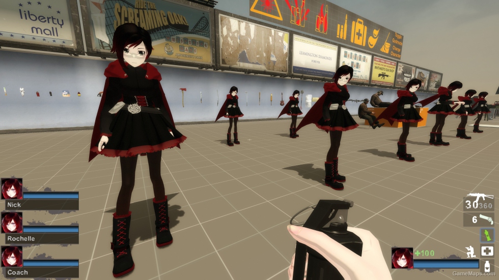Only Ruby Rose RWBY Grimm Eclipse (request) (Mod) for Left 4 Dead 2 - GameMaps.com