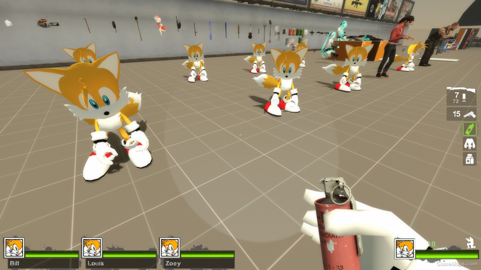 Only Sonic Heroes Tails (request) (Mod) for Left 4 Dead 2 - GameMaps.com