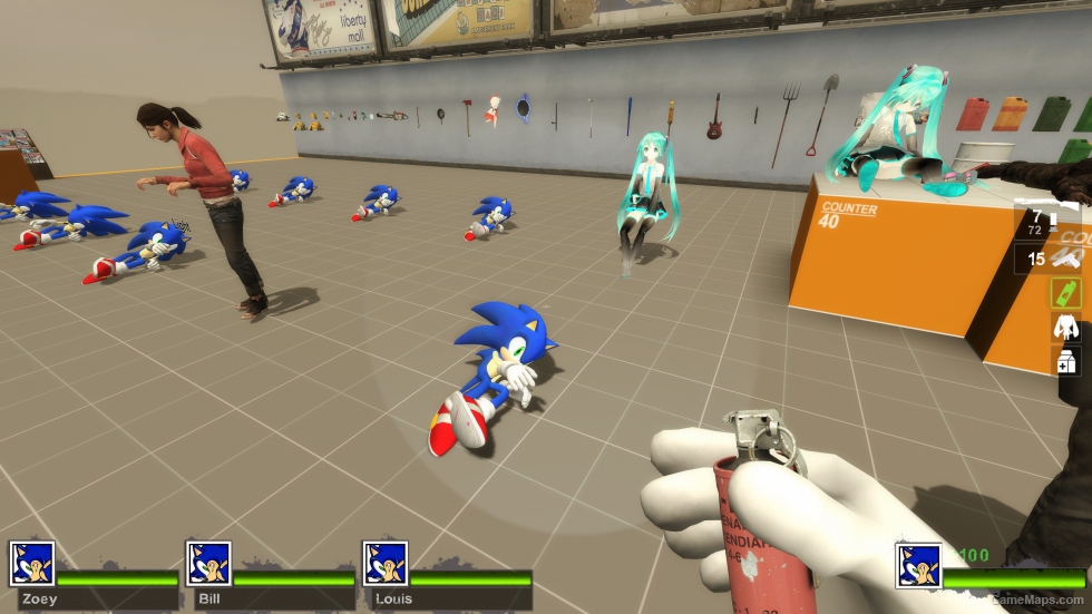 Only Sonic the Hedgehog (request) (Mod) for Left 4 Dead 2 - GameMaps.com
