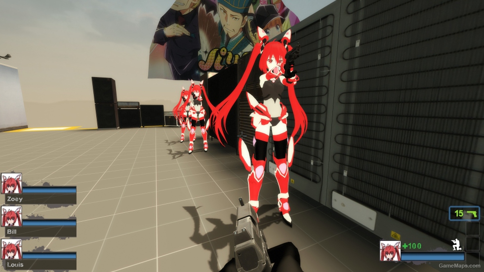 Only Tail Red Zoey [request] (Mod) for Left 4 Dead 2 - GameMaps.com