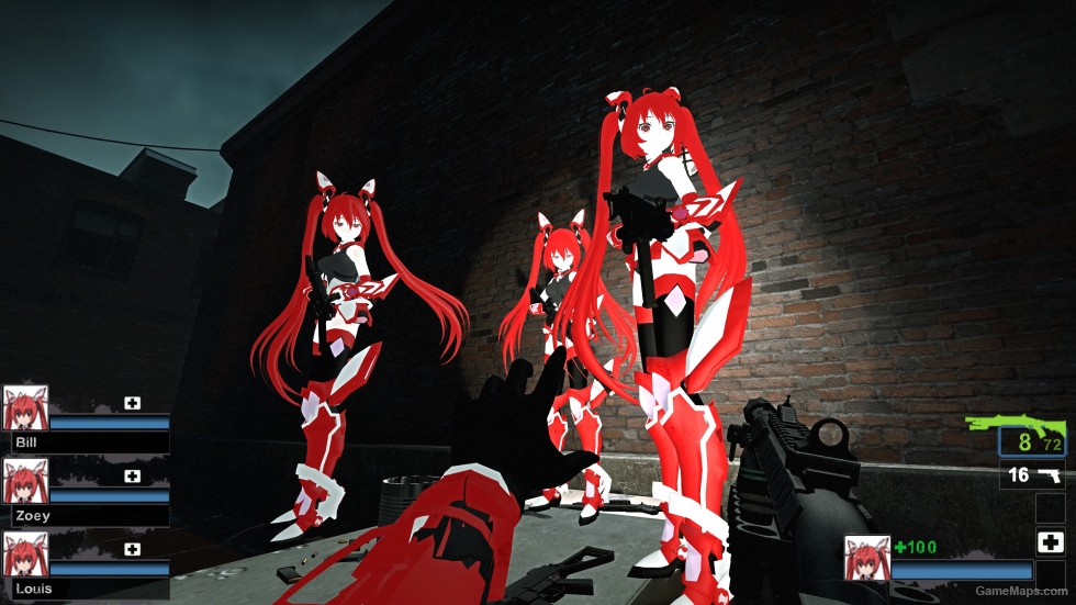 Only Tail Red Zoey [request] (Mod) for Left 4 Dead 2 - GameMaps.com