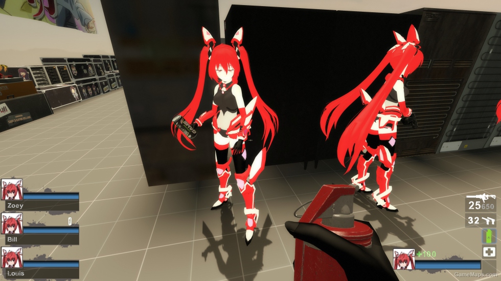 Only Tail Red Zoey [request] (Mod) for Left 4 Dead 2 - GameMaps.com