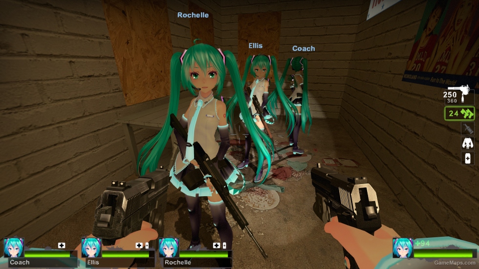only Tda Hatsune Miku v3 (request) (Mod) for Left 4 Dead 2 - GameMaps.com
