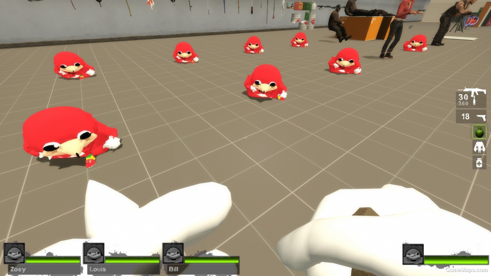 Only Ugandan Knuckles (request) (Mod) for Left 4 Dead 2 - GameMaps.com