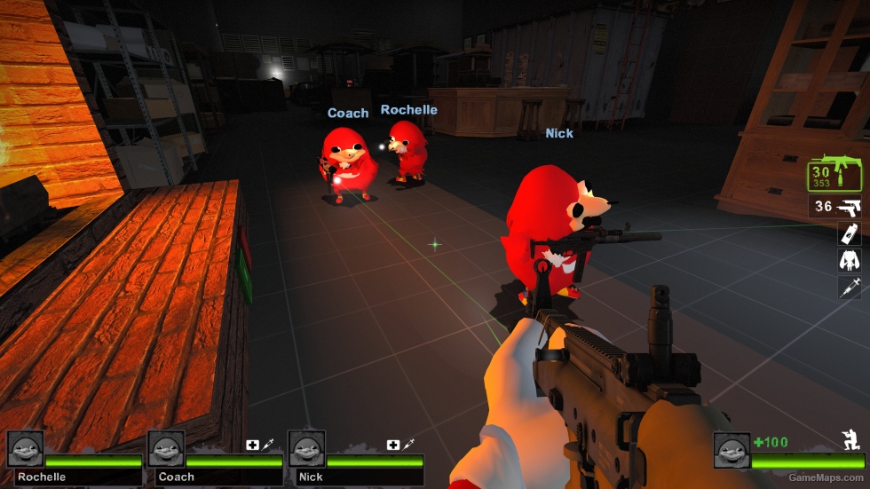 Only Ugandan Knuckles (request) (Mod) for Left 4 Dead 2 - GameMaps.com