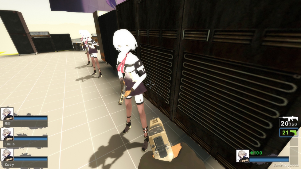 Only VECTOR girls frontline Zoey (request) (Mod) for Left 4 Dead 2 ...