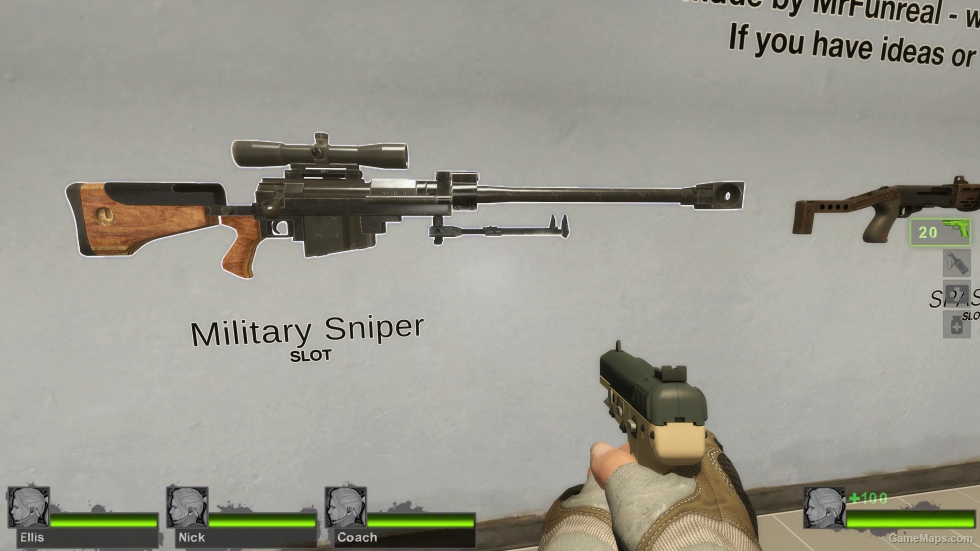 PGM Ultima Ratio Hecate II (military sniper) (Mod) for Left 4 Dead 2 ...