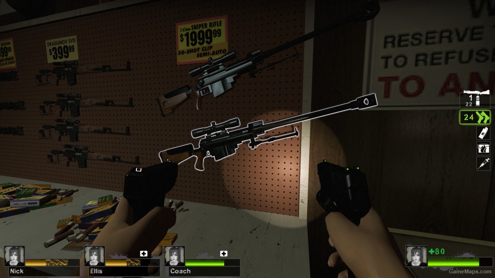 PGM Ultima Ratio Hecate II (military sniper) (Mod) for Left 4 Dead 2 ...