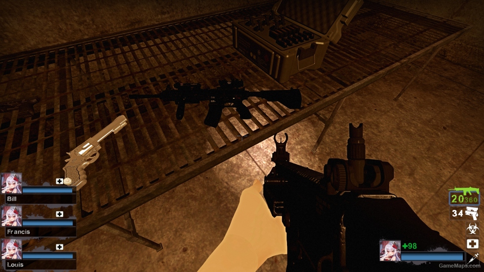 PUBG - Custom Black HK-416 [uzi] (request) (Mod) for Left 4 Dead 2 - GameMaps.com