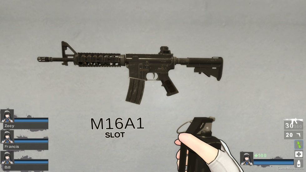 RE4 Remake Colt Model 933 [Alt ver.] (M16) [request] (Mod) for Left 4 ...