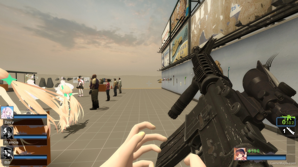 RE4 Remake Colt Model 933 with ACOG (M16A2) [request] (Mod) for Left 4 ...