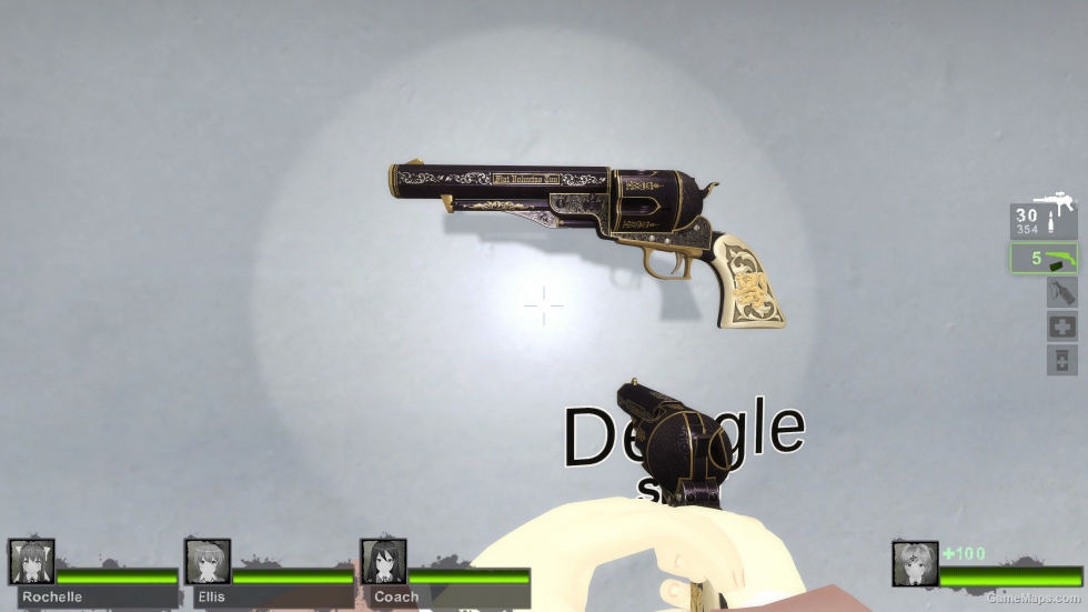 RE8 Village Colt 1851 Navy Cartridge Conversion Custom "Wolfbane ...