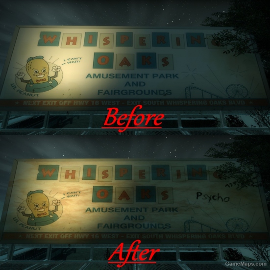 Realistic Whispering Oaks Billboard (Mod) for Left 4 Dead 2 - GameMaps.com