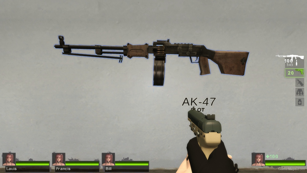 RPD Light machine gun [AKM] (Mod) for Left 4 Dead 2 - GameMaps.com