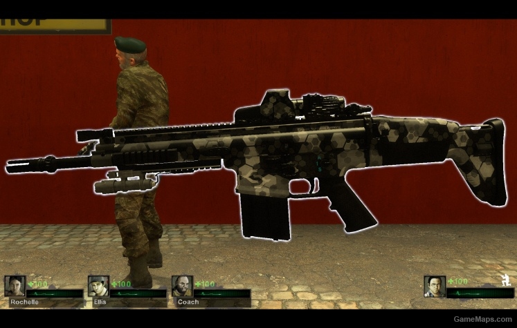 SCAR-H - C.E.L.L Camo (Mod) for Left 4 Dead 2 - GameMaps.com