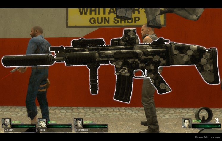 SCAR-L - C.E.L.L Camo (Left 4 Dead 2) - GameMaps