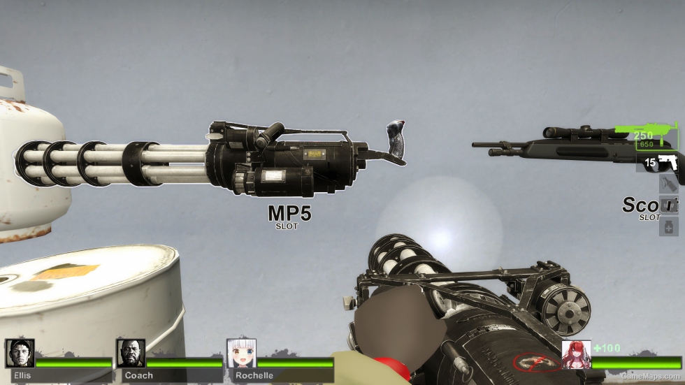 Serious Sam 3 XM214-A Minigun (mp5n) [request] (Mod) for Left 4 Dead 2 ...