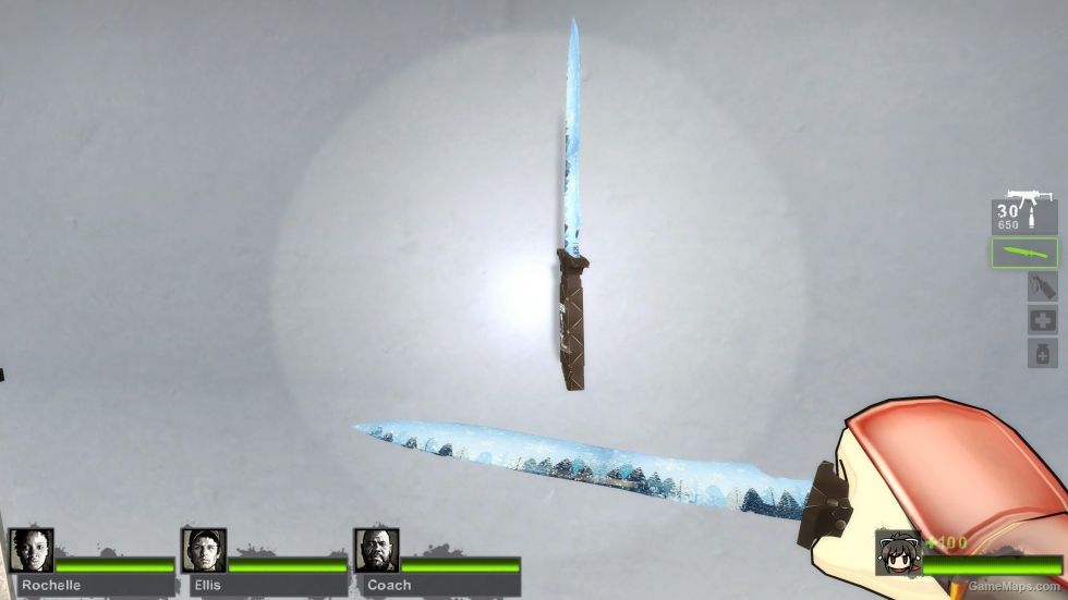Shirakami Fubuki knife v2 [request] (Mod) for Left 4 Dead 2 - GameMaps.com