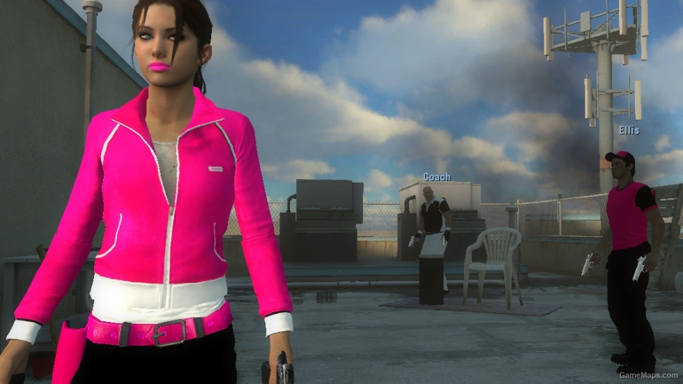 single pink skin zoey (Mod) for Left 4 Dead 2 - GameMaps.com