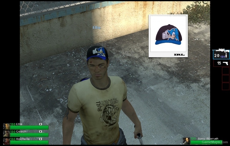Sonic Ellis Hat (Mod) for Left 4 Dead 2 - GameMaps.com