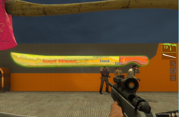 Sunset Shimmer Machete (Mod) for Left 4 Dead 2 - GameMaps.com