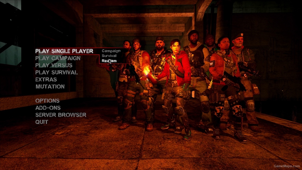 The Division characters background video for Left 4 Dead 2 main menu ...