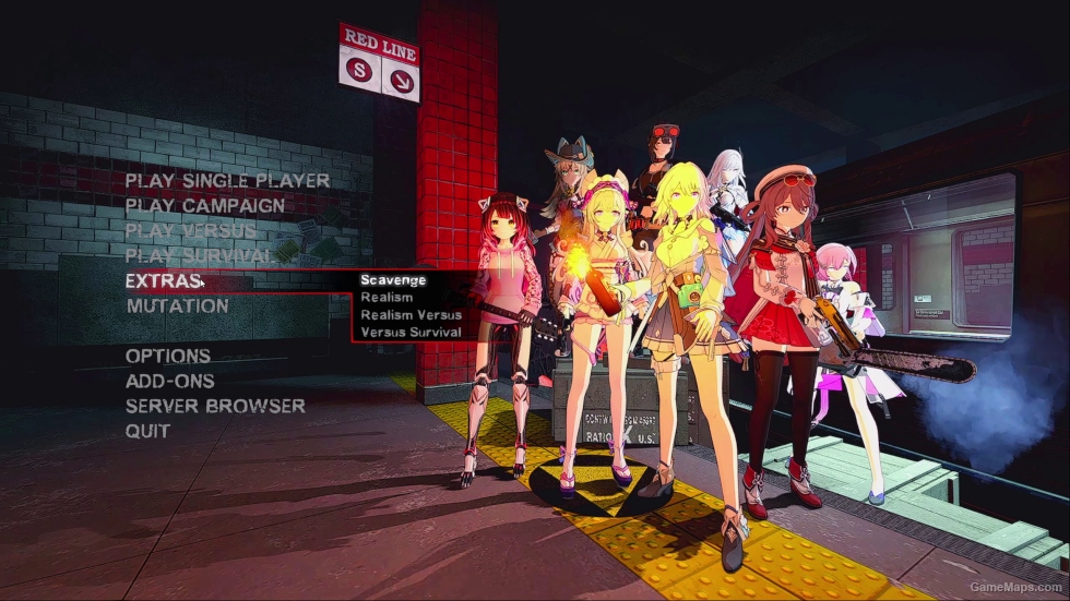 Toppi's random Anime mod 2 background video for Left 4 Dead 2 main menu ...