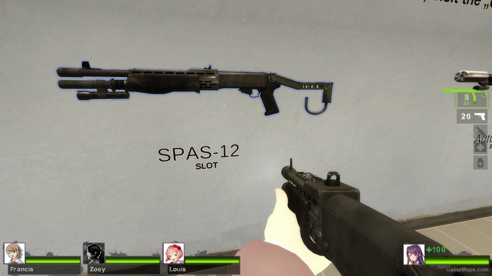 Unfolded SPAS-12 Stock with Cele's Animation (request) (Mod) for Left 4 Dead 2 - GameMaps.com
