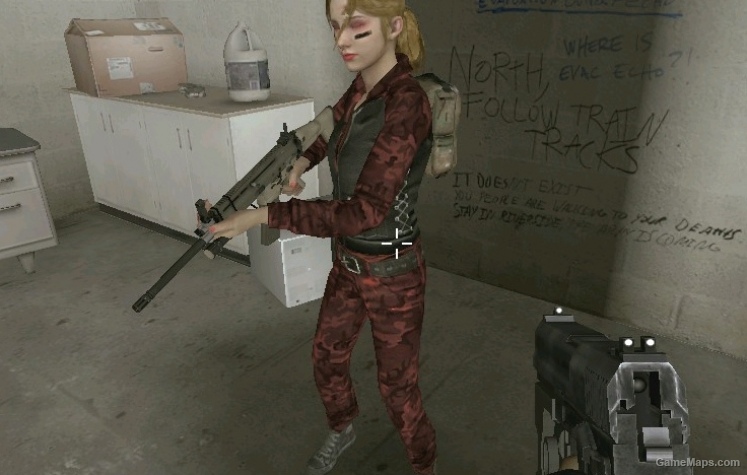 Zoey only body acu w vest l4d2 (red version) (Mod) for Left 4 Dead 2 ...
