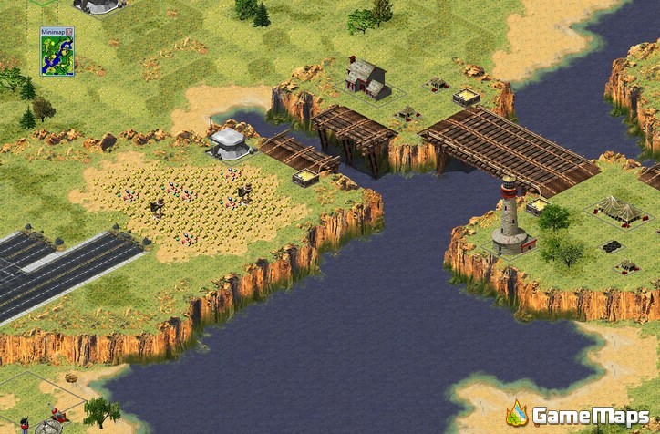 RiverMap (Map) for C&C Red Alert 2 - GameMaps.com
