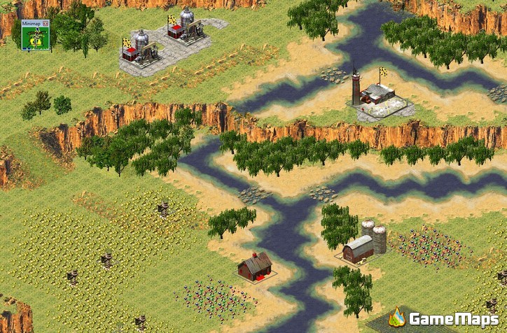 Three Paths (2-4) (Map) for C&C Red Alert 2 - GameMaps.com