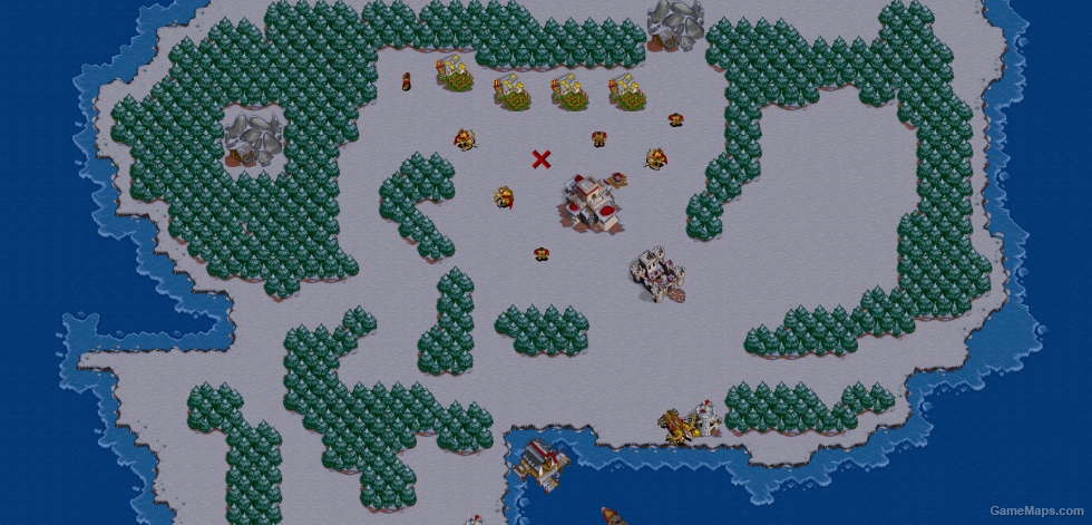 Two Islands (Map) for Warcraft II - GameMaps.com