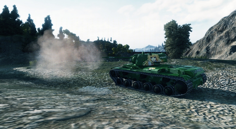 KV-1 Vert ( Hyperdimension Neptunia ) (Mod) for World of Tanks ...