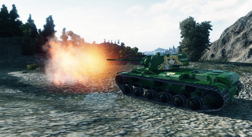 KV-1 Vert ( Hyperdimension Neptunia ) (Mod) for World of Tanks ...