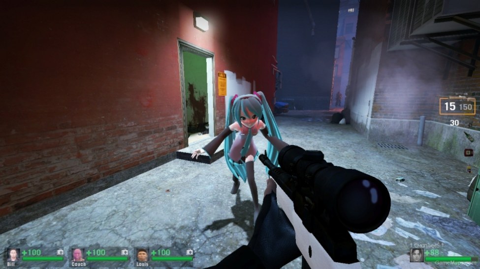 L4D1-Miku Hatsune (Witch) (Left 4 Dead) - GameMaps