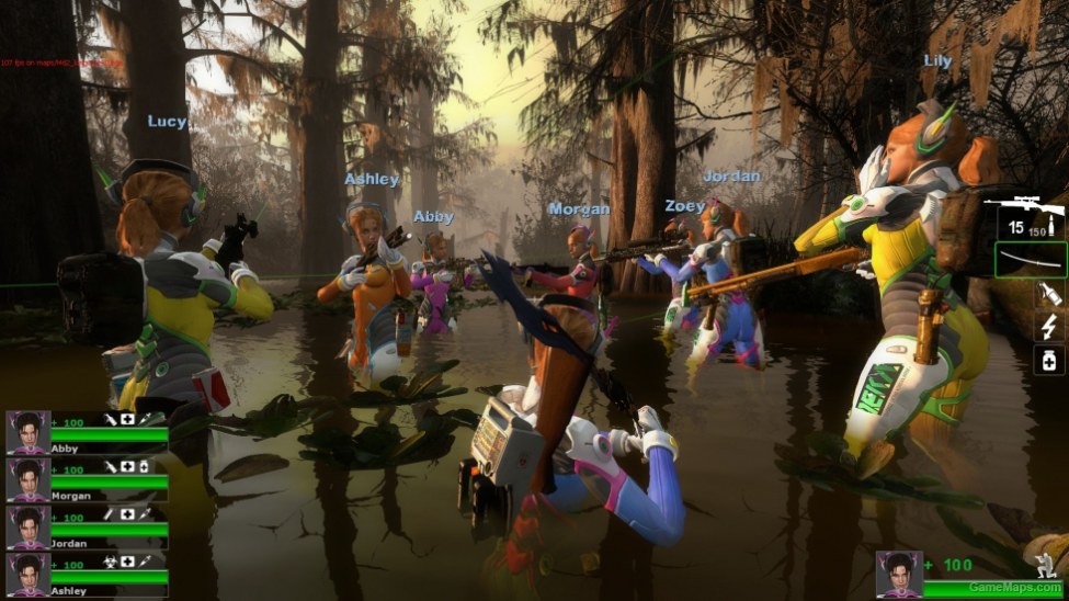 All Dva Zoey Cosplay Survivors (Left 4 Dead 2) - GameMaps