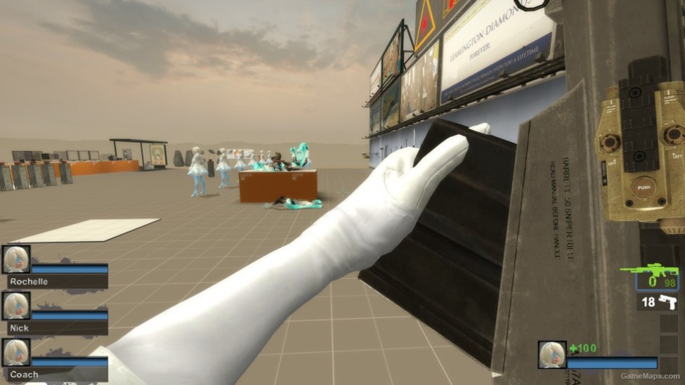 Barret M107-AX Grey (Replaces Military Sniper) (Left 4 Dead 2) - GameMaps