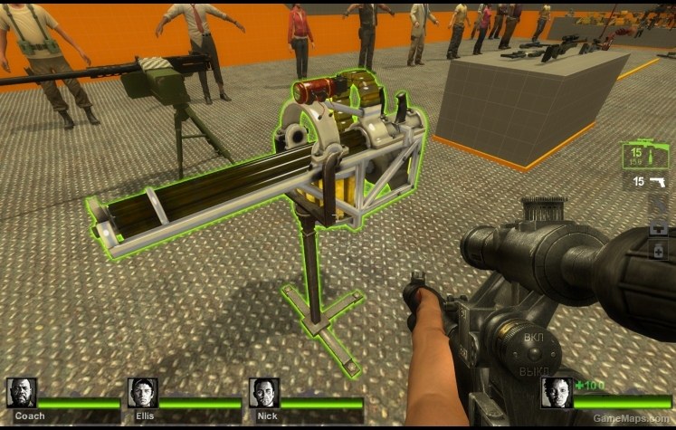 Brass Beast Minigun (Full) (Left 4 Dead 2) - GameMaps