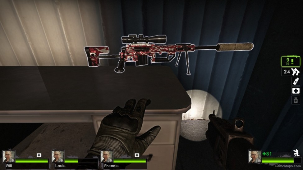 CODOL Original M200 camos05 [Cele anims] (military sniper) (Left 4 Dead ...